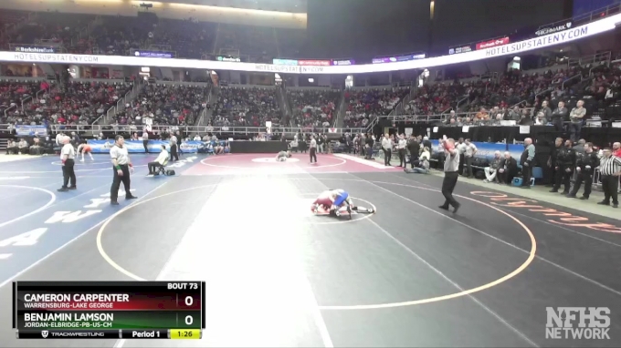 II-108 lbs Champ. Round 1 - Cameron Carpenter, Warrensburg-Lake George ...