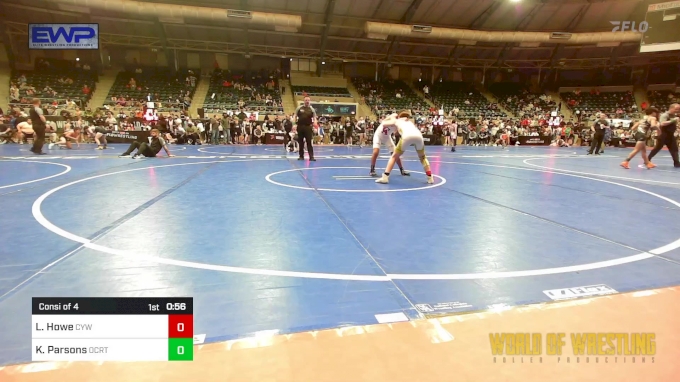 110 lbs Consi Of 4 - Lucas Howe, Coweta Tiger Wrestling vs Kai Parsons ...