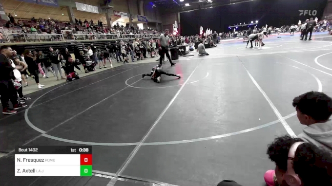 54 lbs Round Of 16 - Noah Fresquez, Pomona Elite vs Zaiden Axtell, La ...