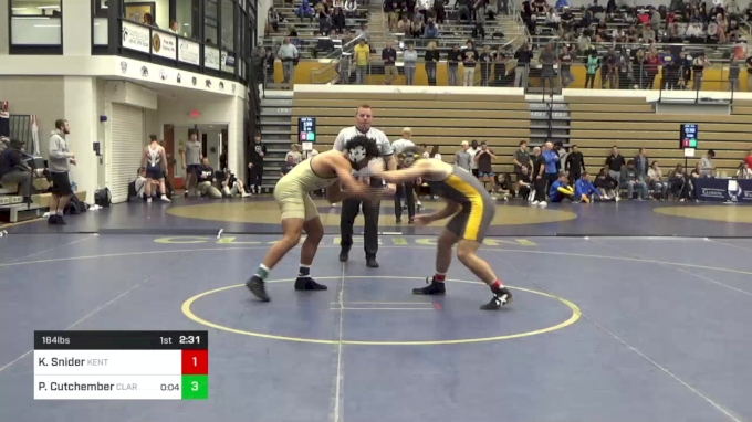184 lbs Round Of 16 - Kyle Snider, Kent State vs Patrick Cutchember ...