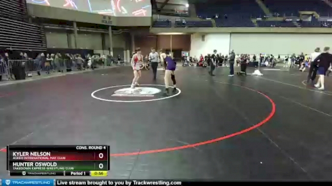 126 lbs Cons. Round 4 - Kyler Nelson, Askeo International Mat Club vs ...