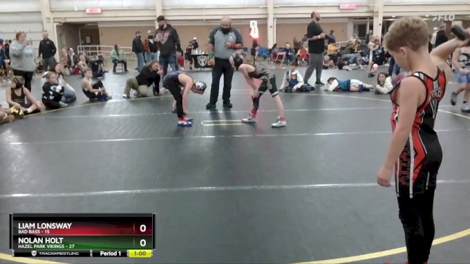 67 lbs Round 4 (6 Team) - Liam Lonsway, Bad Bass vs Nolan Holt, Hazel ...