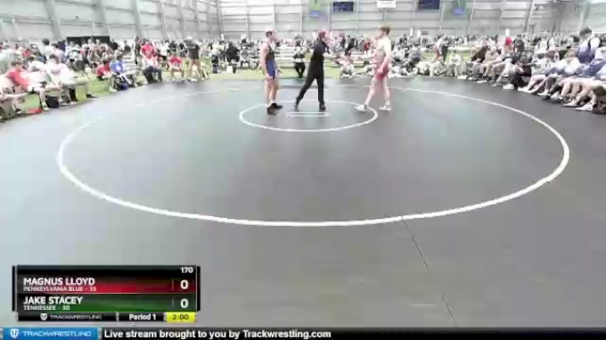 170 lbs Round 2 (8 Team) - Magnus Lloyd, Pennsylvania Blue vs Jake ...