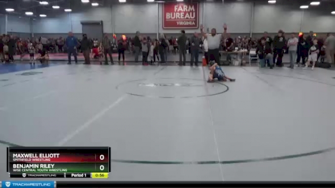 56 lbs Champ. Round 1 - Maxwell Elliott, Smithfield Wrestling vs ...