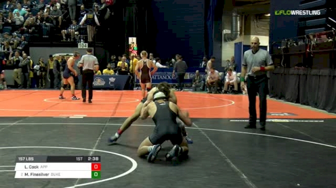 157 lbs Round of 16 - Laken Cook, Appalachian State vs Mitch Finesilver ...