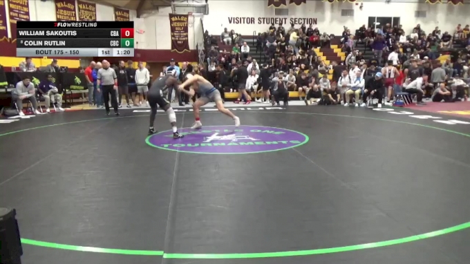 150 lbs Champ. Round 2 - William Sakoutis, Christian Brothers Academy ...