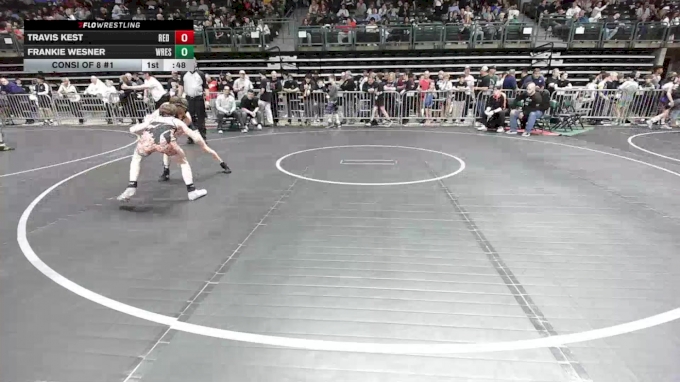 80 lbs Consi Of 8 #1 - Travis Kest, Red Nose vs Frankie Wesner, Wrestling U