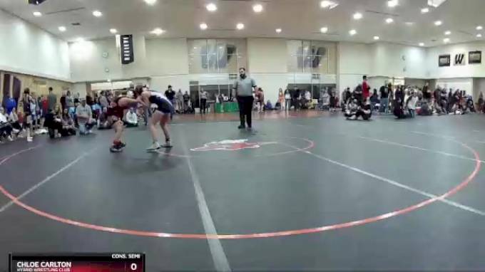 120 lbs Cons. Semi - Chloe Carlton, Hybrid Wrestling Club vs Addilyn ...