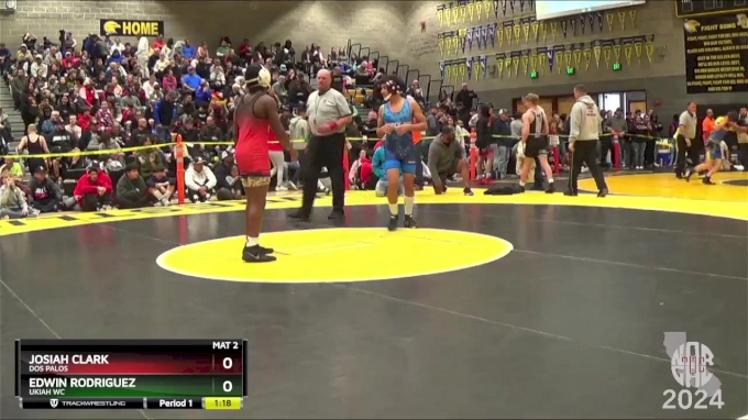 142 lbs Champ. Round 2 - Edwin Rodriguez, Ukiah WC vs Josiah Clark, Dos ...