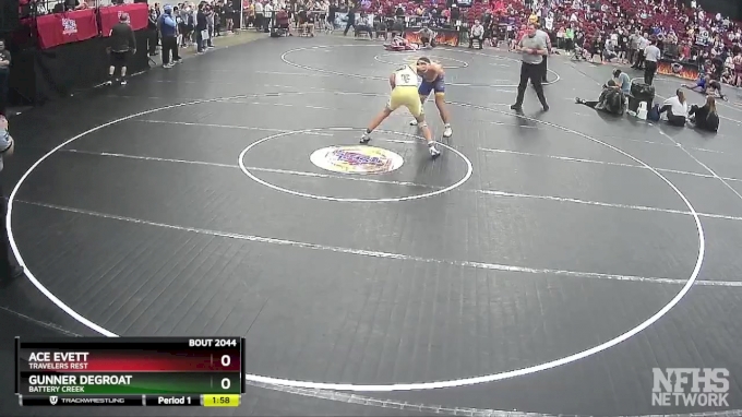 3A 175 lbs Quarterfinal - Ace Evett, Travelers Rest vs Gunner DeGroat ...