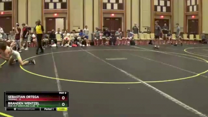 130 lbs Finals (8 Team) - Sebastian Ortega, Triumph vs Branden Wentzel ...