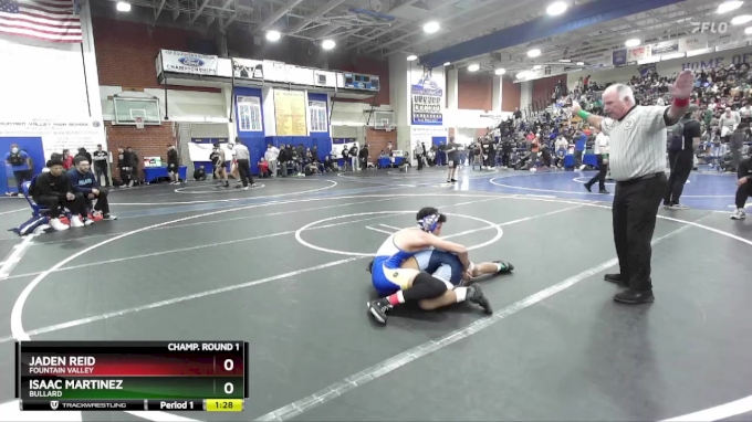 132 lbs Champ. Round 1 - Jaden Reid, Fountain Valley vs Isaac Martinez ...