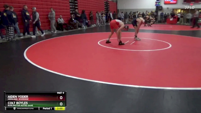 120 lbs Round 4 - Colt Boyles, Burlington Notre Dame vs Aiden Yoder ...