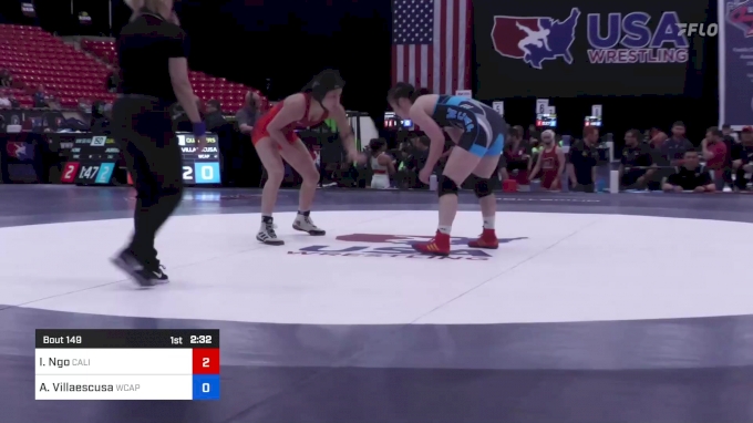 55 kg Quarters - Isabella Ngo, California vs Areana Villaescusa, Army ...
