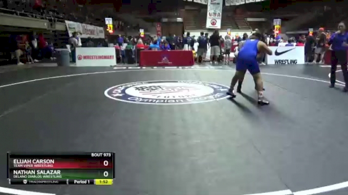 160 lbs Round 3 - Elijah Carson, Team Viper Wrestling vs Nathan Salazar ...