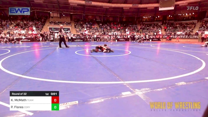 49 lbs Round Of 32 - Kaid McMath, Team Barracuda vs Paul Flores, Cory ...