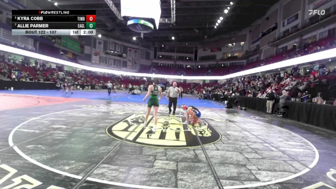 107 lbs Quarterfinal - Allie Parmer, Eagle vs Kyra Cobb, Timberline