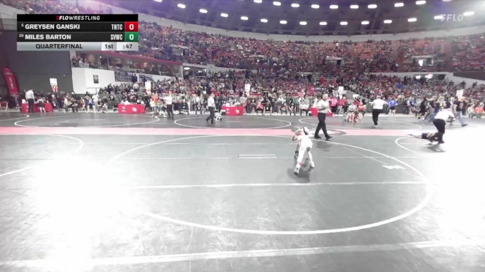 54 lbs Quarterfinal - Greysen Ganski, Team Nazar Training Center vs ...