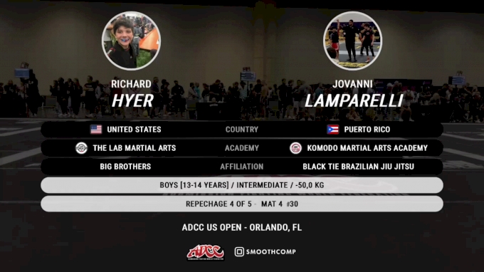 Richard Hyer vs Jovanni Lamparelli 2024 ADCC Orlando Open at the USA ...