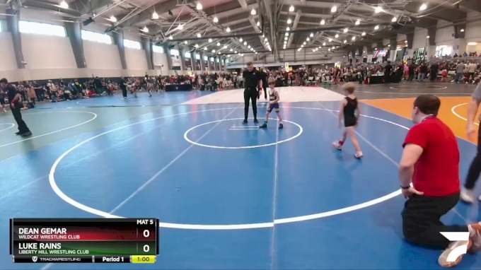 60 lbs Cons. Round 2 - Luke Rains, Liberty Hill Wrestling Club vs Dean ...