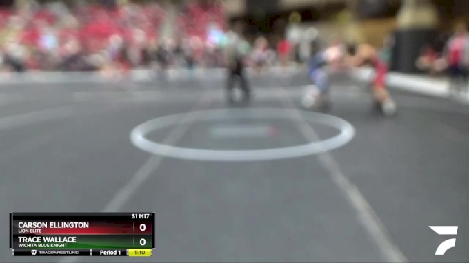 135 lbs Champ. Round 2 - Carson Ellington, Lion Elite vs Trace Wallace ...