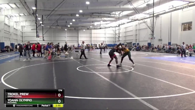 174 lbs Cons. Round 4 - Trokel Prew, Davis & Elkins vs Yoann Olympio ...