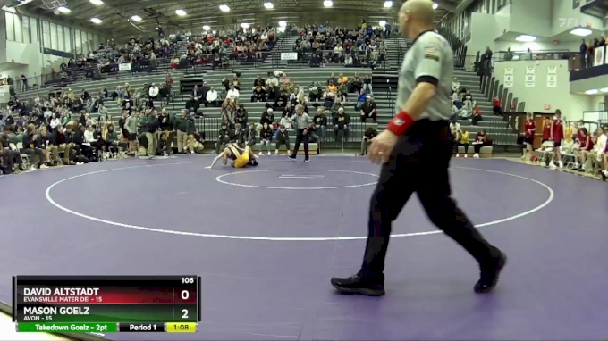 106 lbs Quarterfinals (8 Team) - David Altstadt, Evansville Mater Dei ...