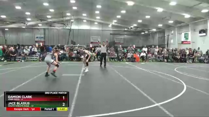 126 lbs Placement Matches (8 Team) - Damion Clark, Iowa Gold vs Jace ...