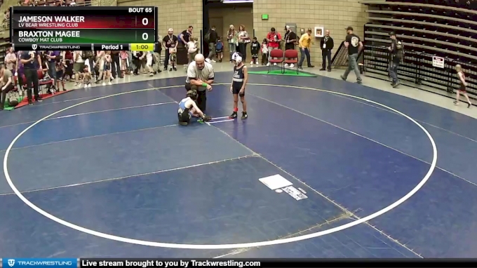 45 lbs Quarterfinal - Jameson Walker, LV Bear Wrestling Club vs Braxton ...