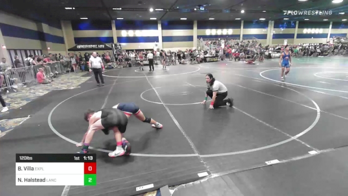 120 lbs Round Of 128 - Brandon Villa, Explorer WC vs Noah Halstead ...