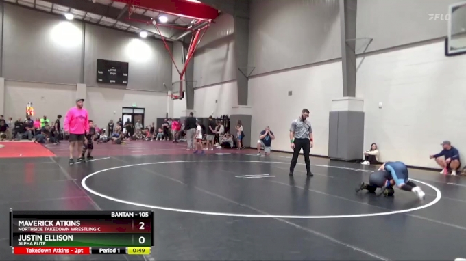 105 lbs Cons. Semi - Justin Ellison, Alpha Elite vs Maverick Atkins ...
