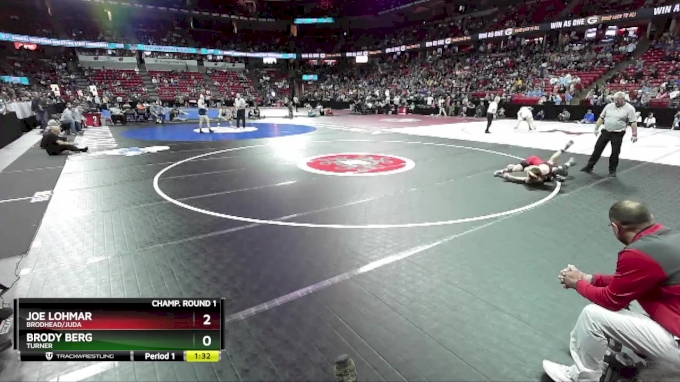D2-150 lbs Champ. Round 1 - Brody Berg, Turner vs Joe Lohmar, Brodhead/Juda