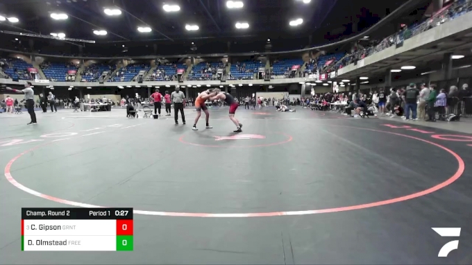 190 lbs Champ. Round 2 - Casey Gipson, Grant vs Dane Olmstead, Freeburg