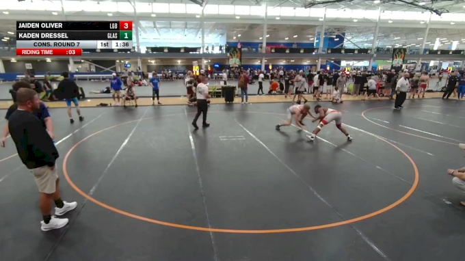 157 lbs Cons. Round 7 - Kaden Dressel, Unattached vs Jaiden Oliver ...