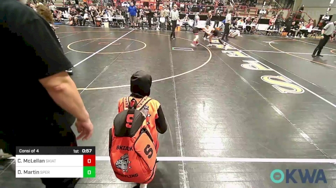 110 lbs Consi Of 4 - Corbin McLellan, Skiatook Youth Wrestling 2022-23 ...