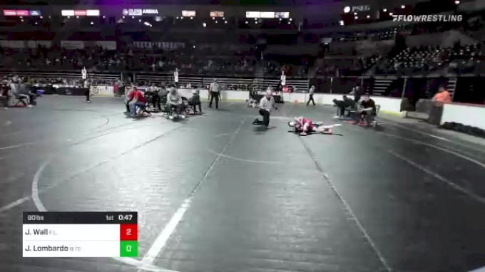 80 lbs Round Of 32 - John Michael Wall, F.l.o.w. vs Justin Lombardo ...