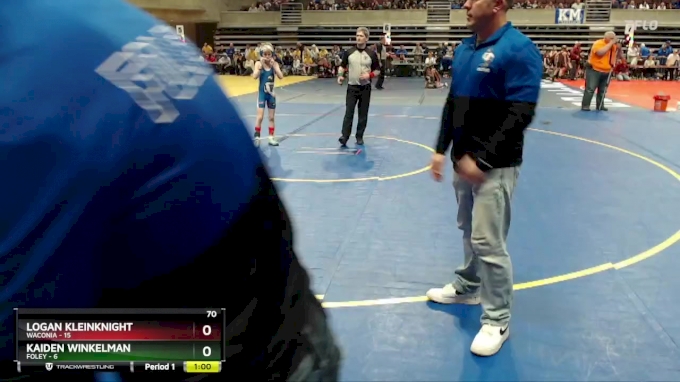 70 lbs Placement (4 Team) - Logan Kleinknight, Waconia vs Kaiden ...