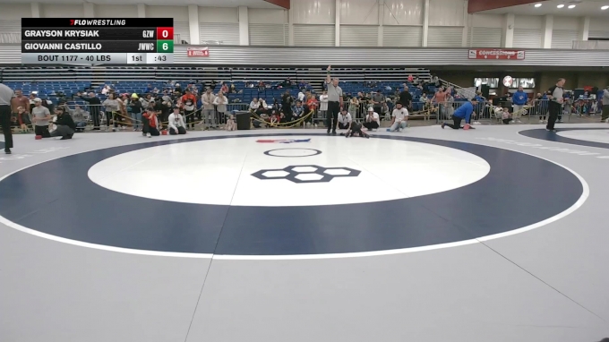 40 lbs 3rd Place Match - Grayson Krysiak, Ground Zero Wrestling vs ...