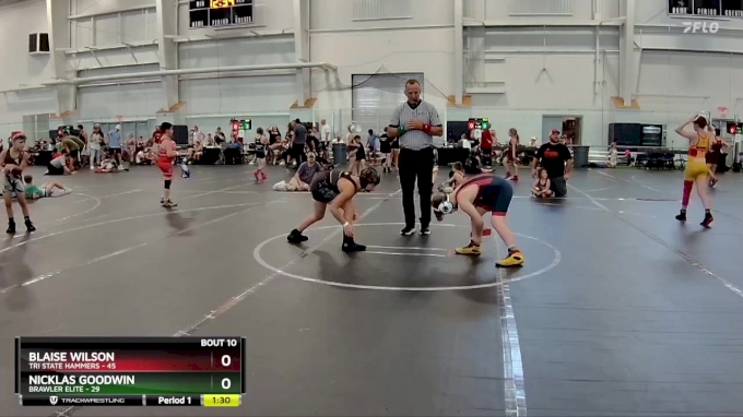 100 lbs Round 4 (6 Team) - Blaise Wilson, Tri State Hammers vs Nicklas ...
