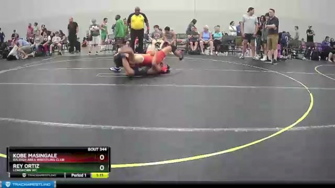 130 lbs Round 3 - Kobe Masingale, Raleigh Area Wrestling Club vs Rey ...