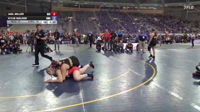 180 lbs Semis & 3rd Wb (16 Team) - Kylie Welker, Iowa vs Jael Miller ...