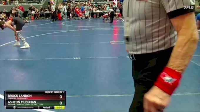 120 lbs Champ. Round 1 - Brock Landon, Carroll Cardinals vs Ashton ...