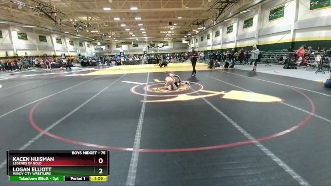 75 lbs 3rd Place Match - Kacen Huisman, Legends Of Gold vs Logan ...