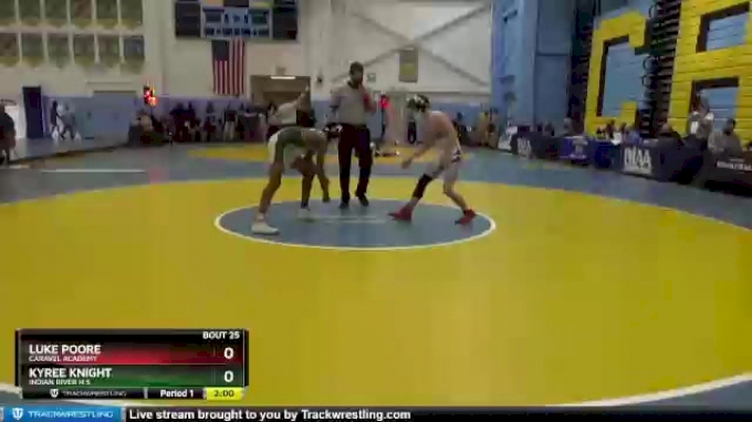 126 lbs Champ. Round 1 - Luke Poore, Caravel Academy vs Kyree Knight ...
