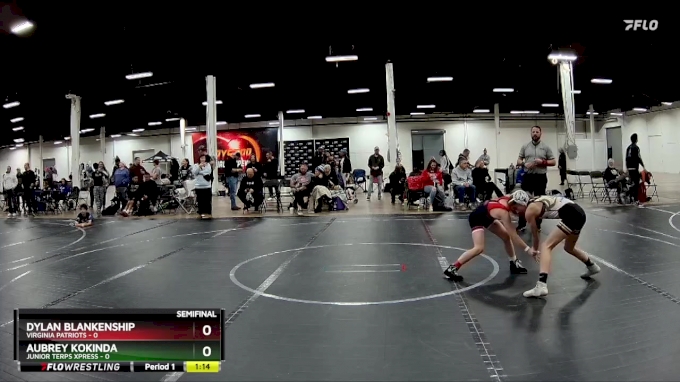 72 lbs Semis (4 Team) - Aubrey Kokinda, Junior Terps Xpress vs Dylan Blankenship, Virginia Patriots