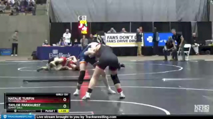 Girls 120 lbs Champ. Round 1 - Natalie Turpin, Tullahoma Girls vs ...