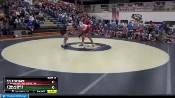 285 lbs Placement Matches (8 Team) - Ethan Epps, Commerce Hs vs Cole ...