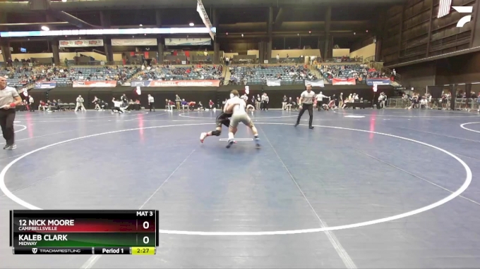 149 lbs Champ. Round 1 - Kaleb Clark, Midway vs 12 Nick Moore, Campbellsville