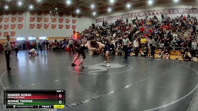 190 lbs Semifinal - Ronnie Thomas, Mechanicsburg vs Xander Horak ...