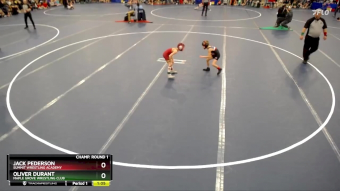 Champ. Round 1 - Oliver Durant, Maple Grove Wrestling Club vs Jack ...